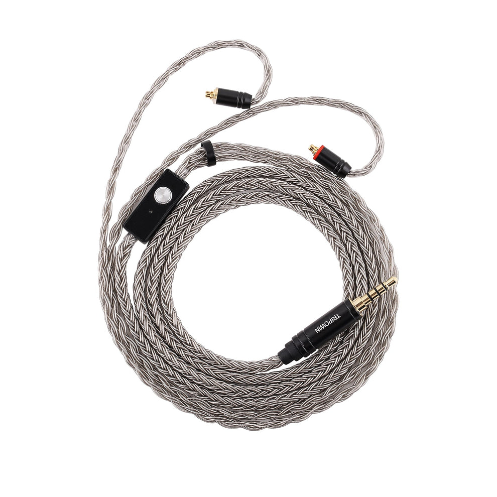 Tripowin Zonie with Mic | High-Fidelity 32AWG 16-Core Silver-Plated SPC ...